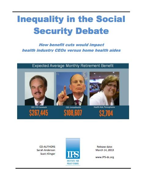 Report: Inequality in the Social Security Debate - Institute for Policy ...
